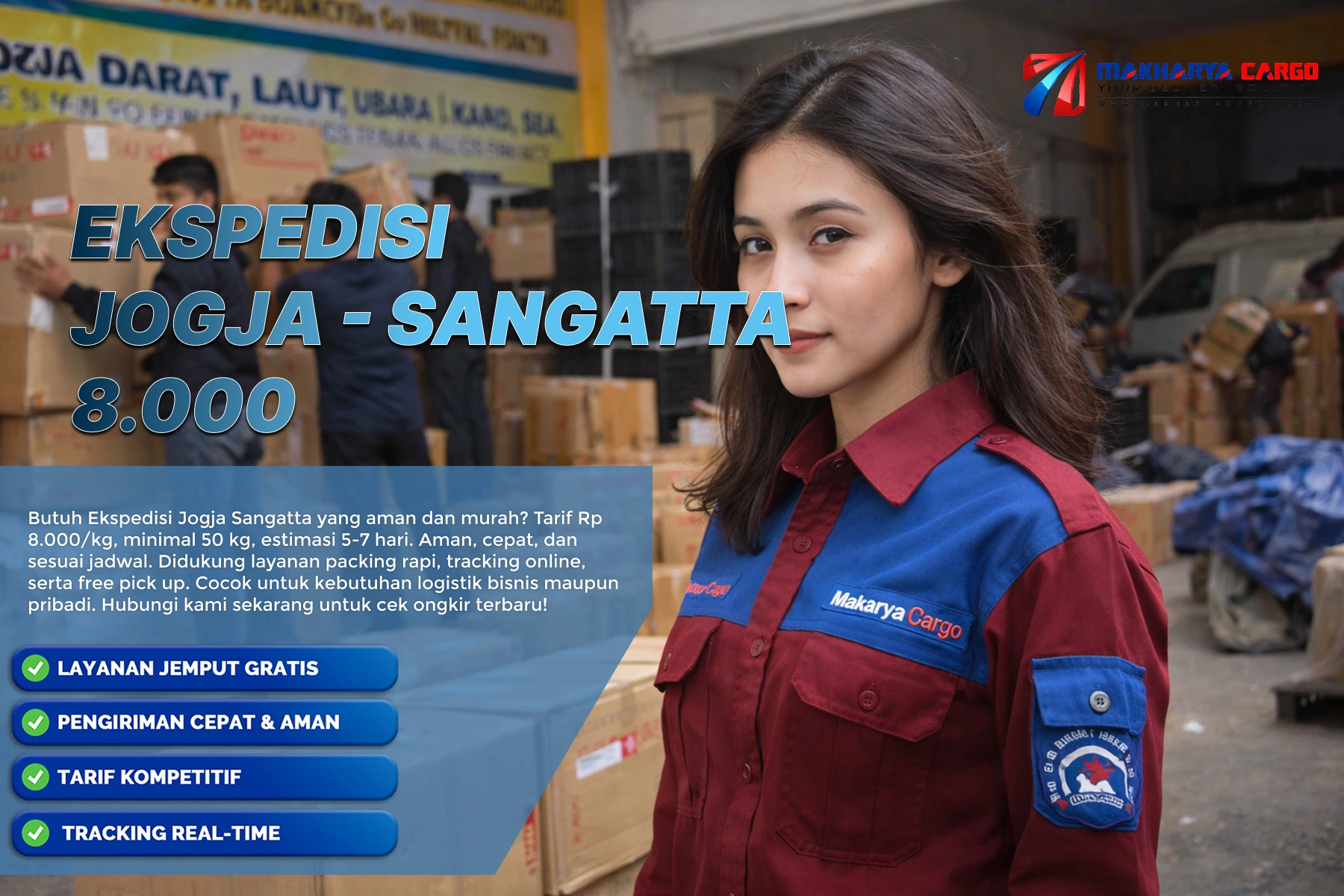 Ekspedisi Jogja Sangatta Super Aman 2026 dengan Asuransi