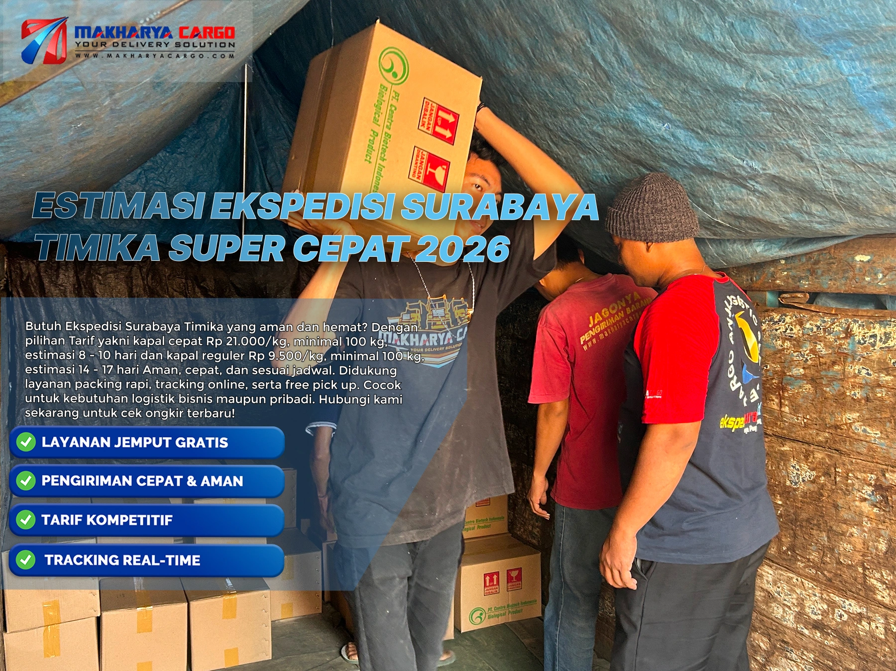 Estimasi Ekspedisi Surabaya Timika Super Cepat 2026